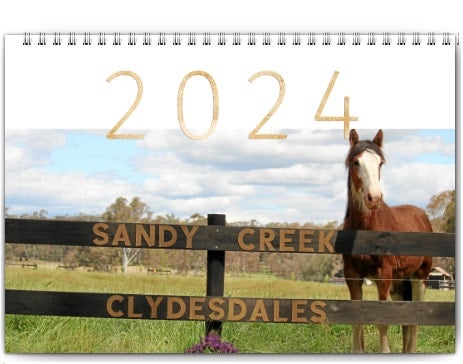 2024 Sandy Creek Calendar | Sandy Creek Clydesdales
